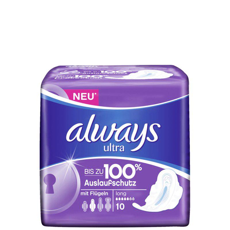 Always Ultra Dünne Binde Normal mit Flügeln
