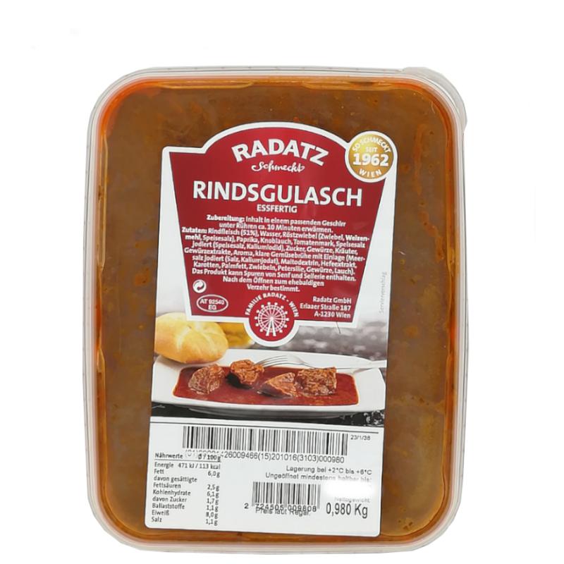 Radatz Rindsgulasch