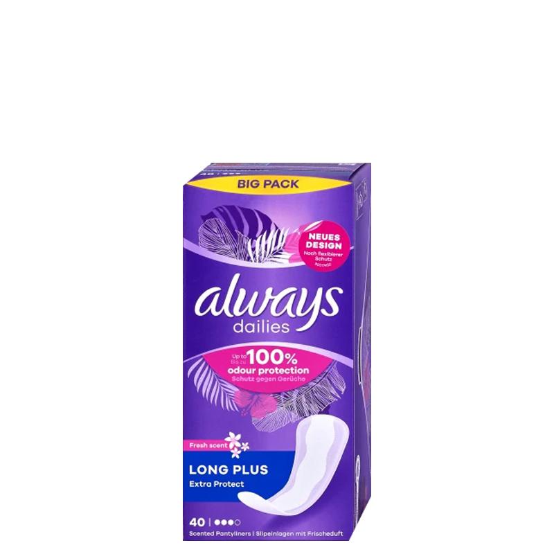 Always Dailies Extra Protect Long Plus