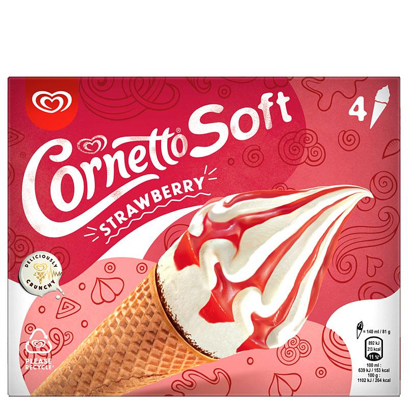 Eskimo Cornetto Soft Strawberry