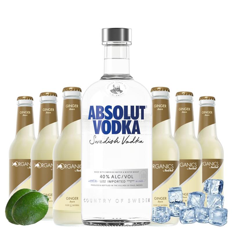 Organics by Red Bull Ginger Beer & Absolut Vodka