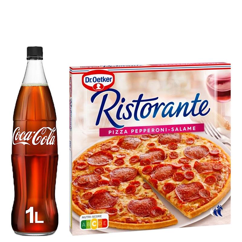 Pizza Pepperoni Salame & Coca-Cola Zero
